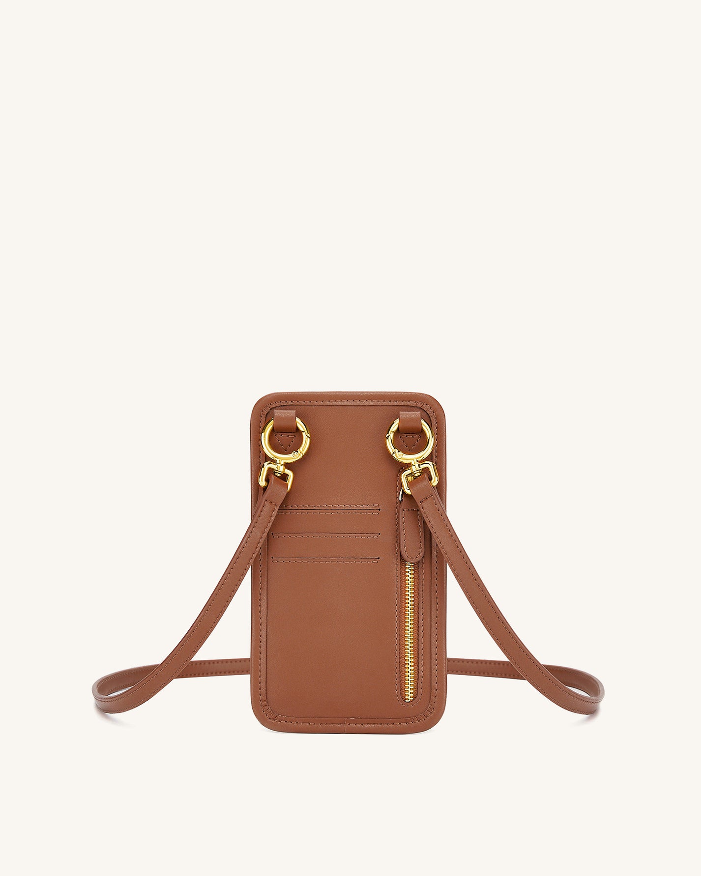 Aylin Canvas Phone Bag - Brown - JW PEI