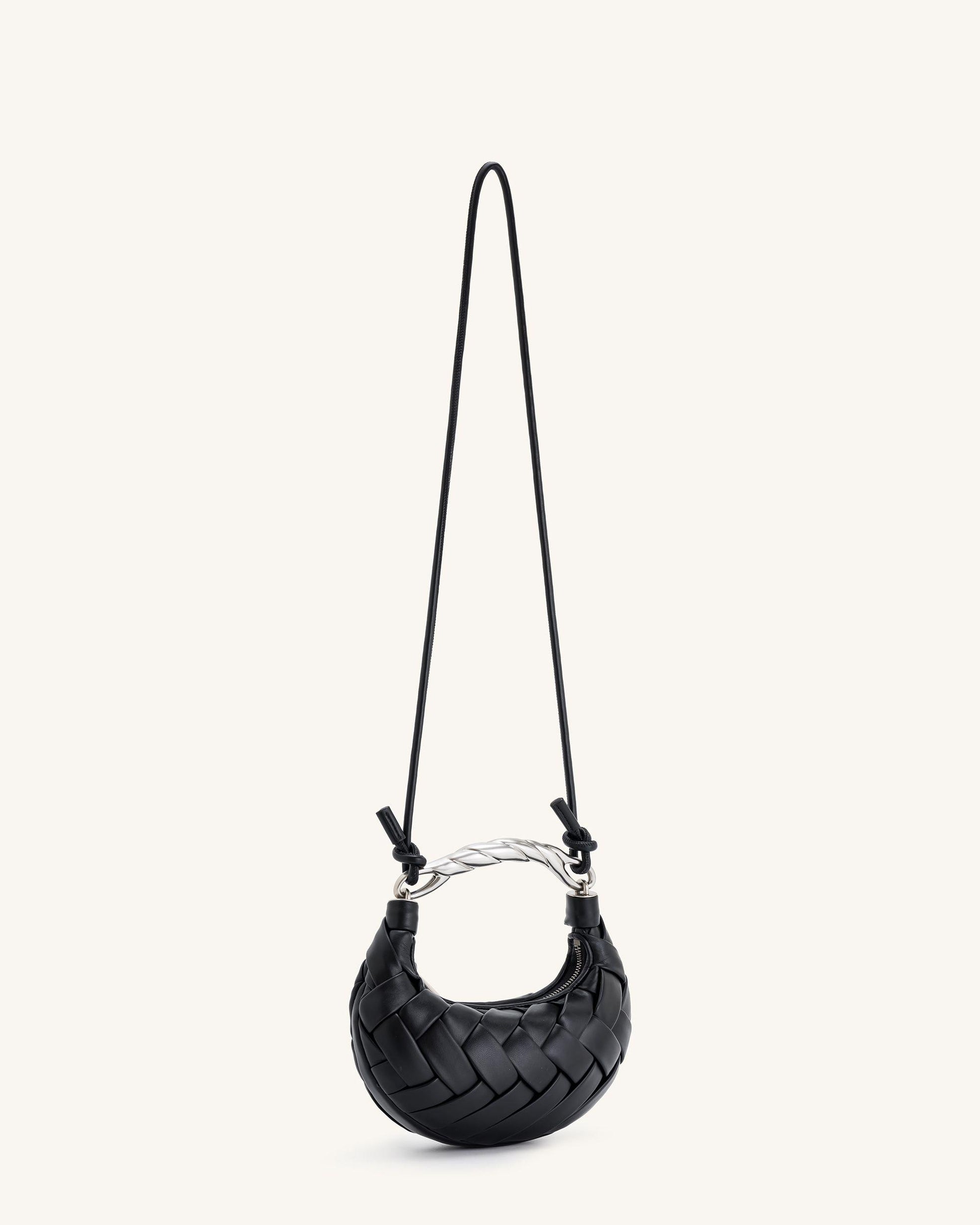 Orla Weave Handbag - Black - JW PEI