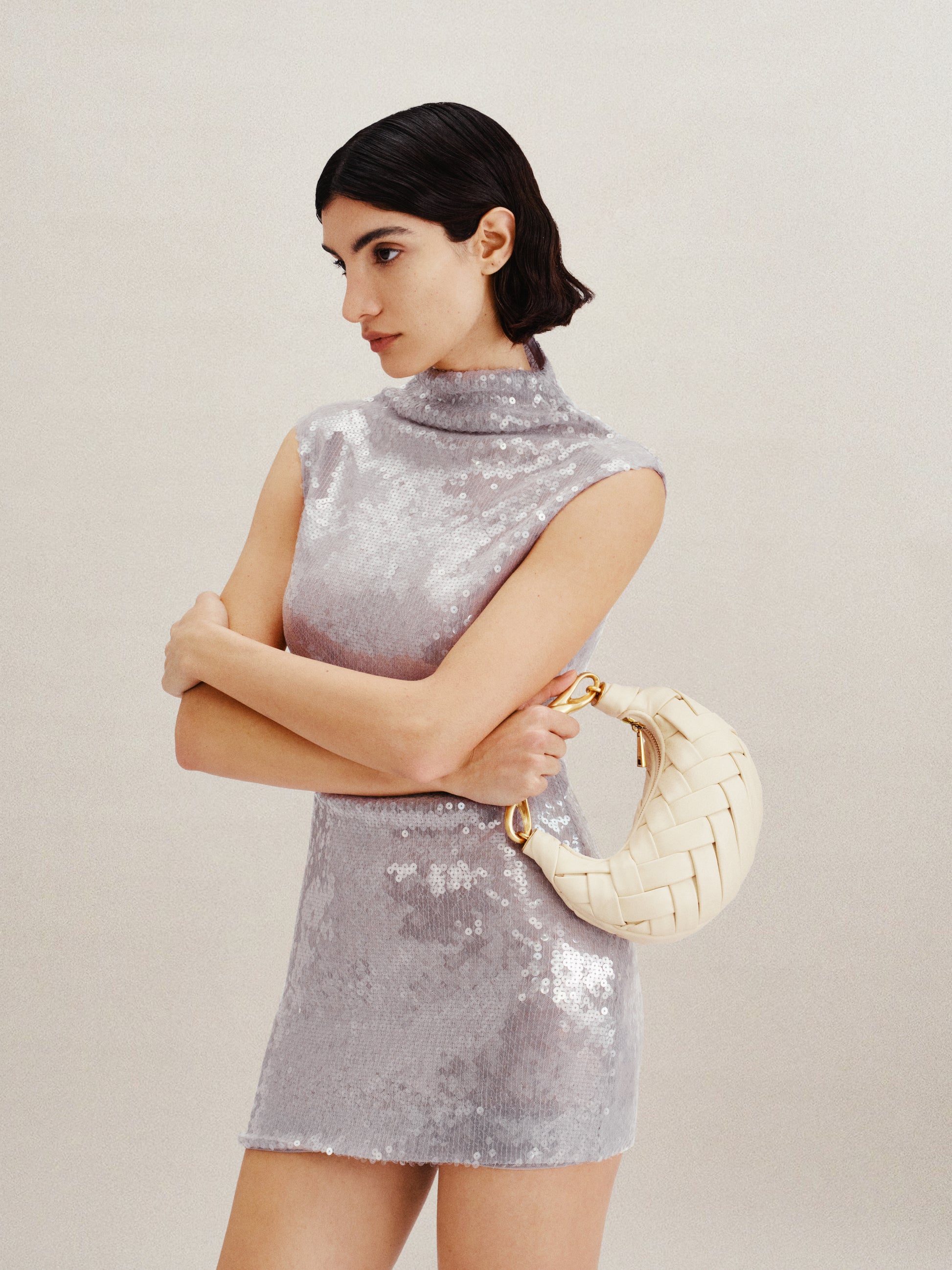 Orla Weave Handbag - White | JW PEI