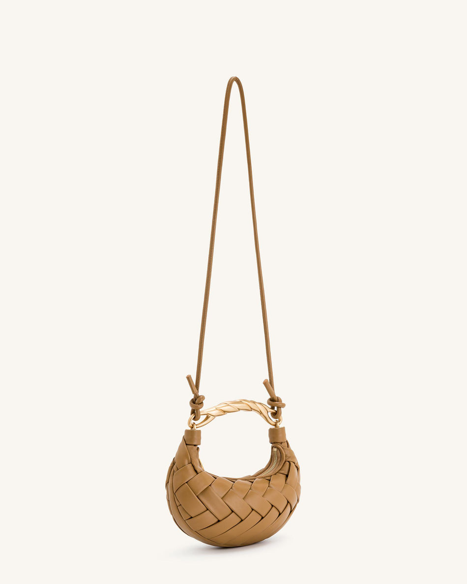 Orla Weave Handbag - Brown - JW PEI