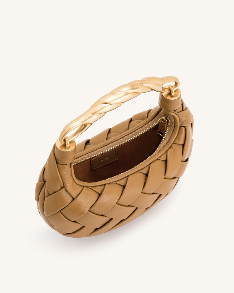 Orla Weave Handbag - Brown - JW PEI