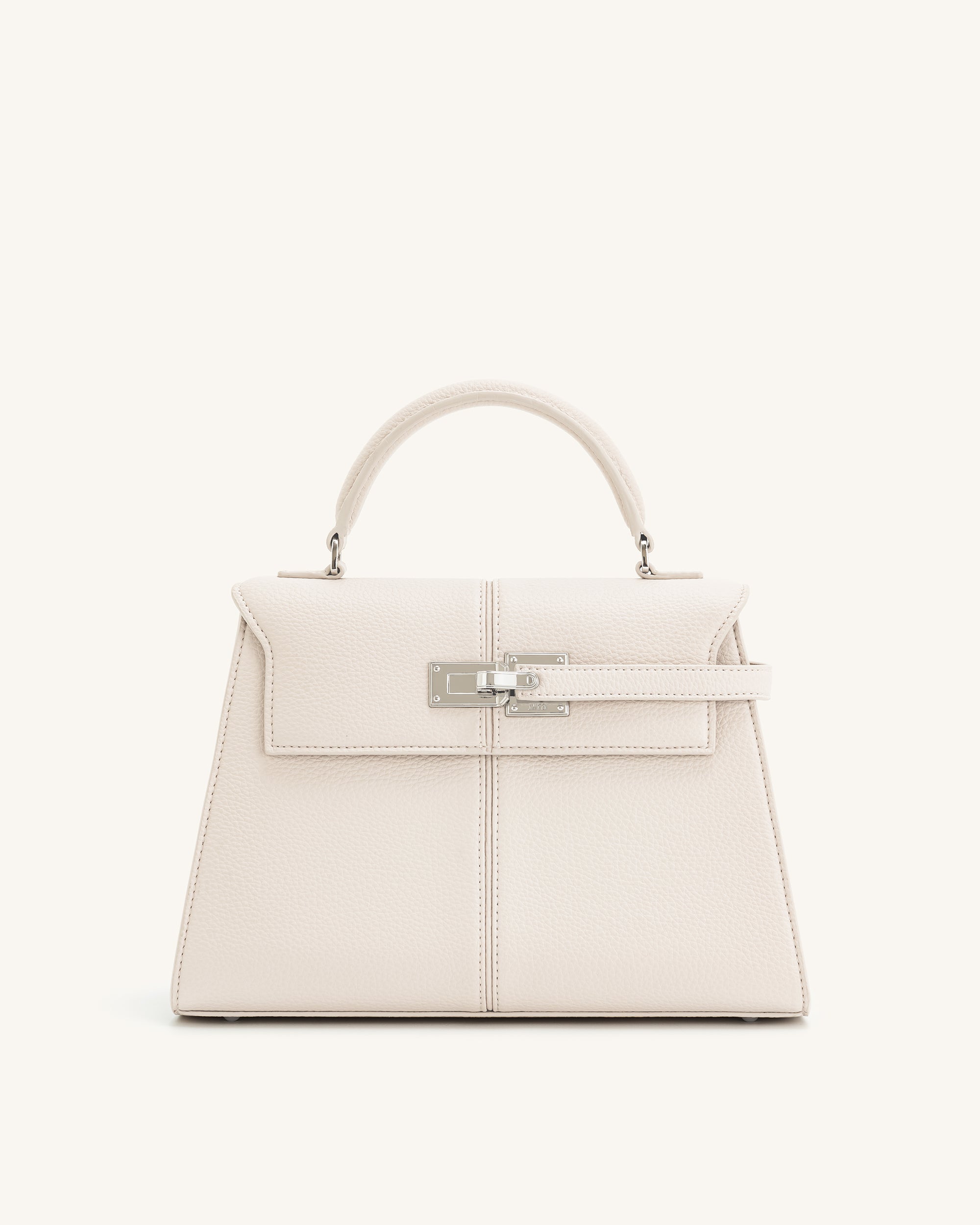 Elise Large Top Handle Bag - White - JW PEI