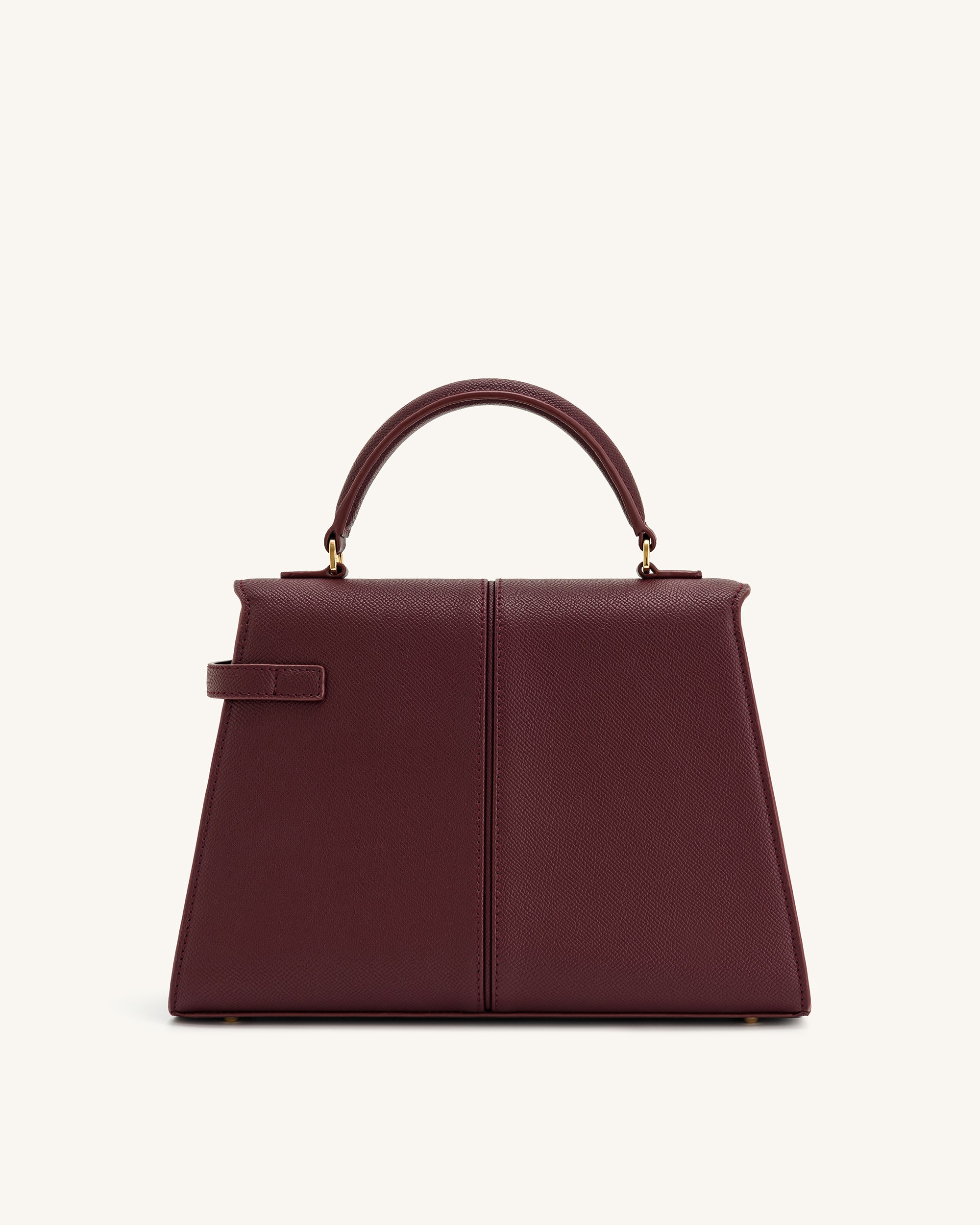 Elise Large Top Handle Bag - Claret - JW PEI