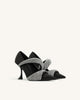Sara Artificial Crystal Pumps - Black - JW PEI