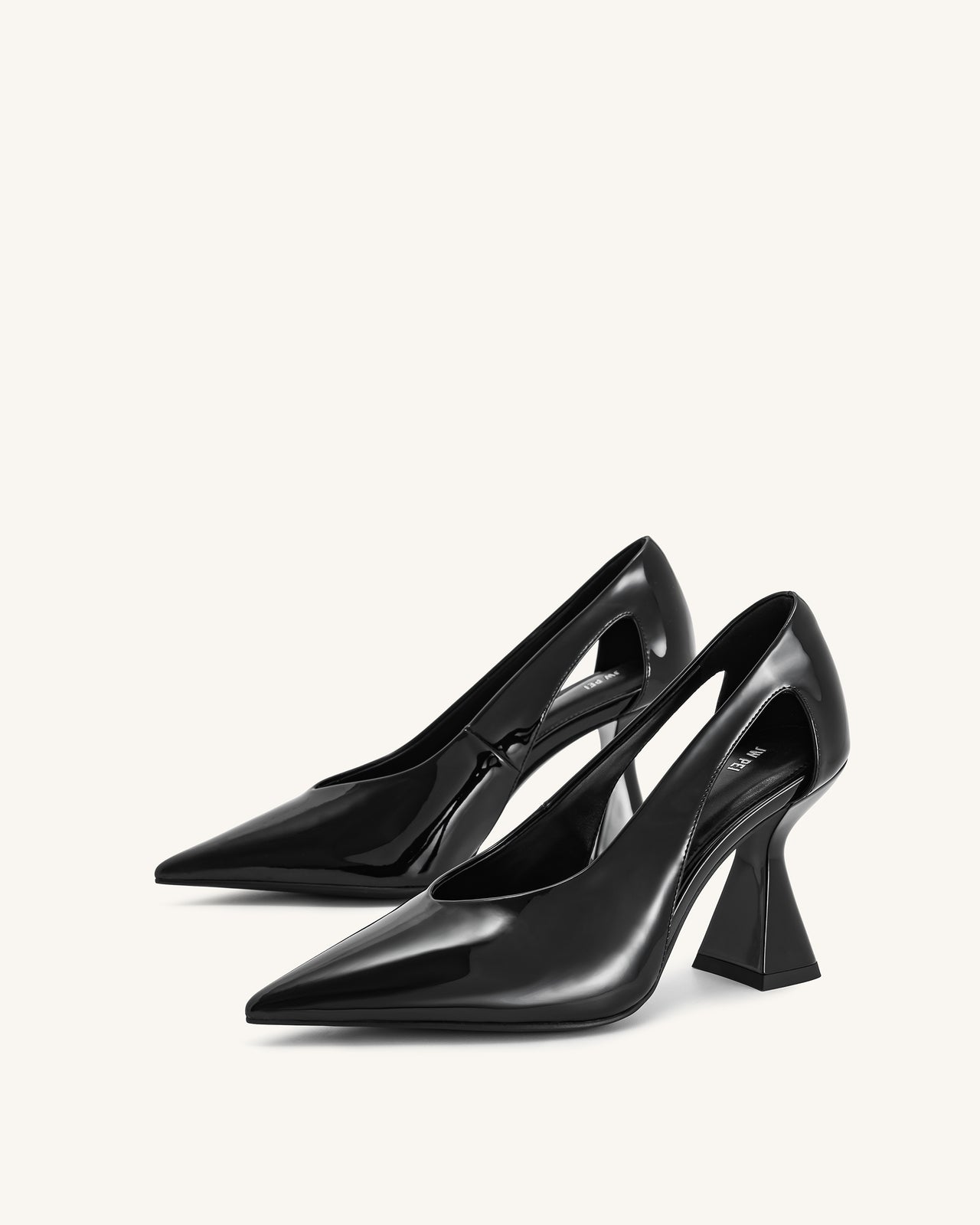 Alessia High Heel Pumps - Black - JW PEI