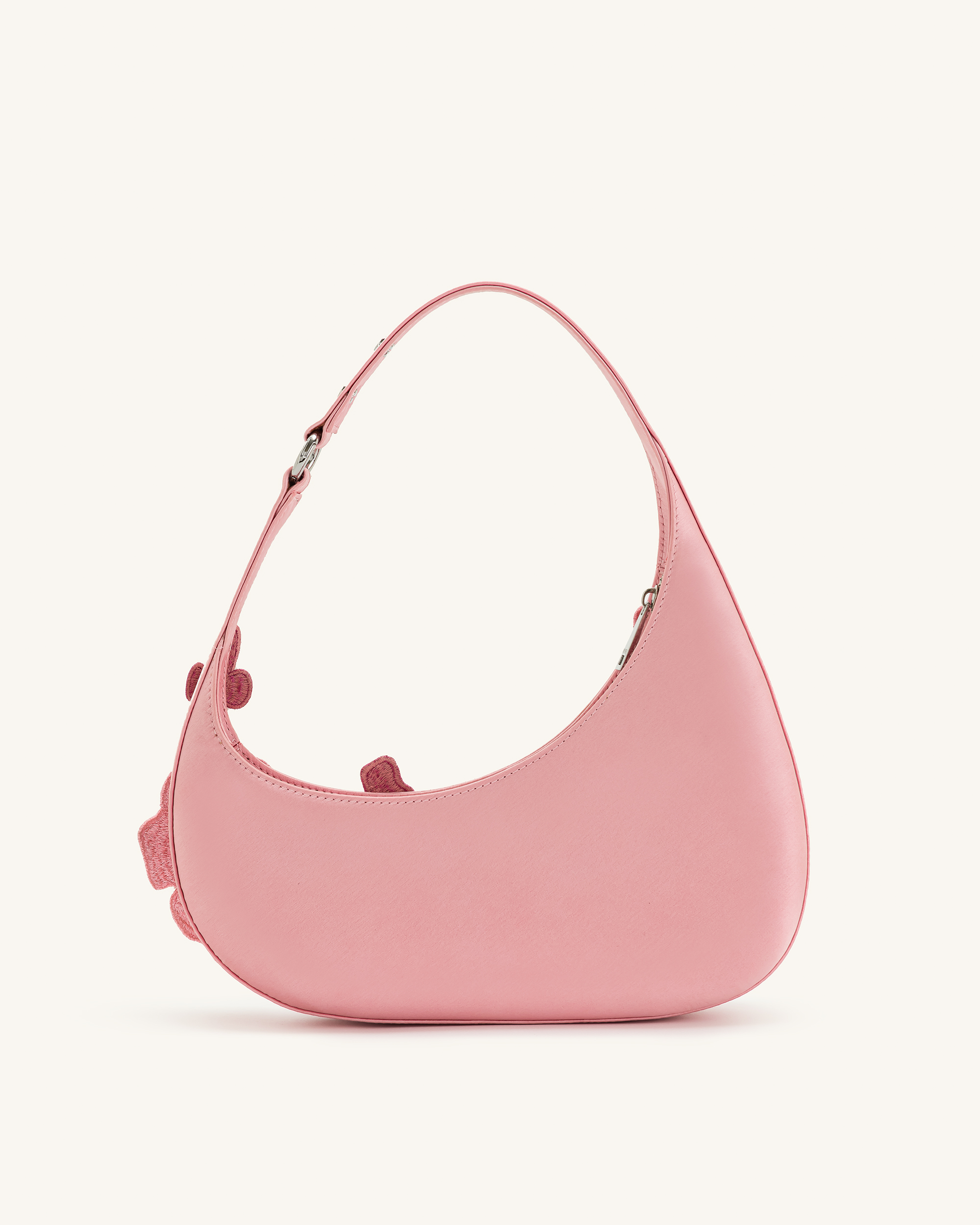 Harlee Embroidered Shoulder Bag - Pink - JW PEI