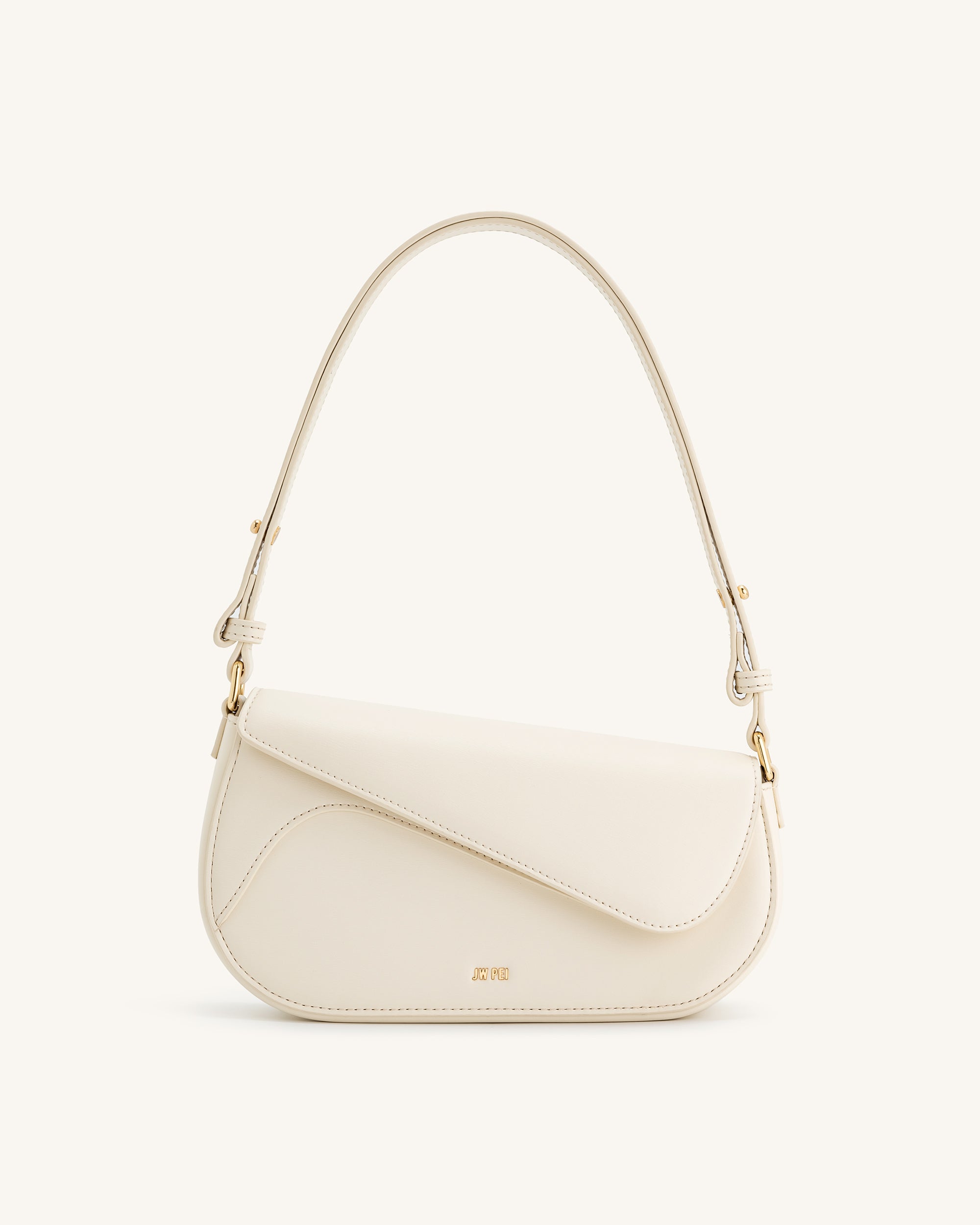 Addisyn Shoulder Bag - White - JW PEI