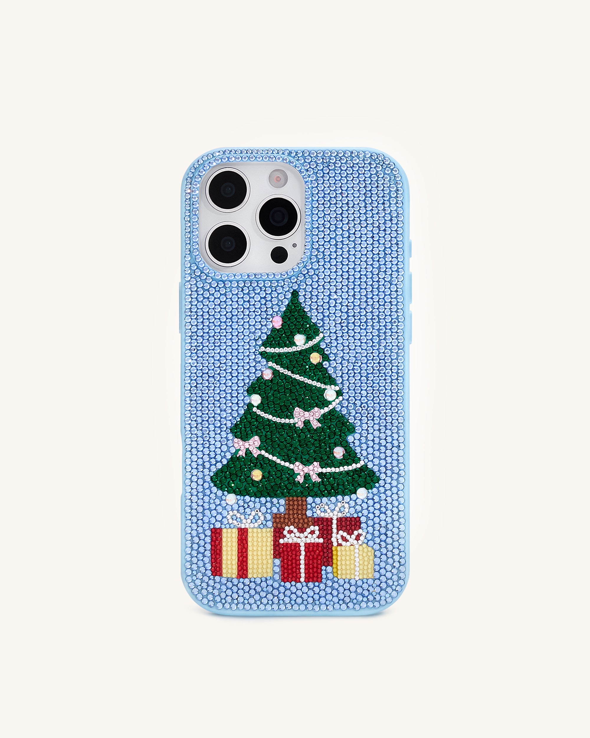 Christmas Tree Bling Phone Case - Light Blue | JW PEI
