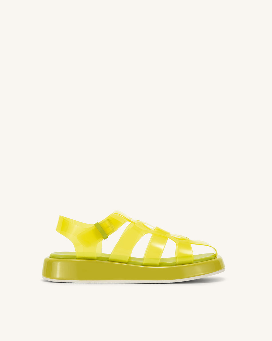 Piper Platform Sandal - Yellow - JW PEI