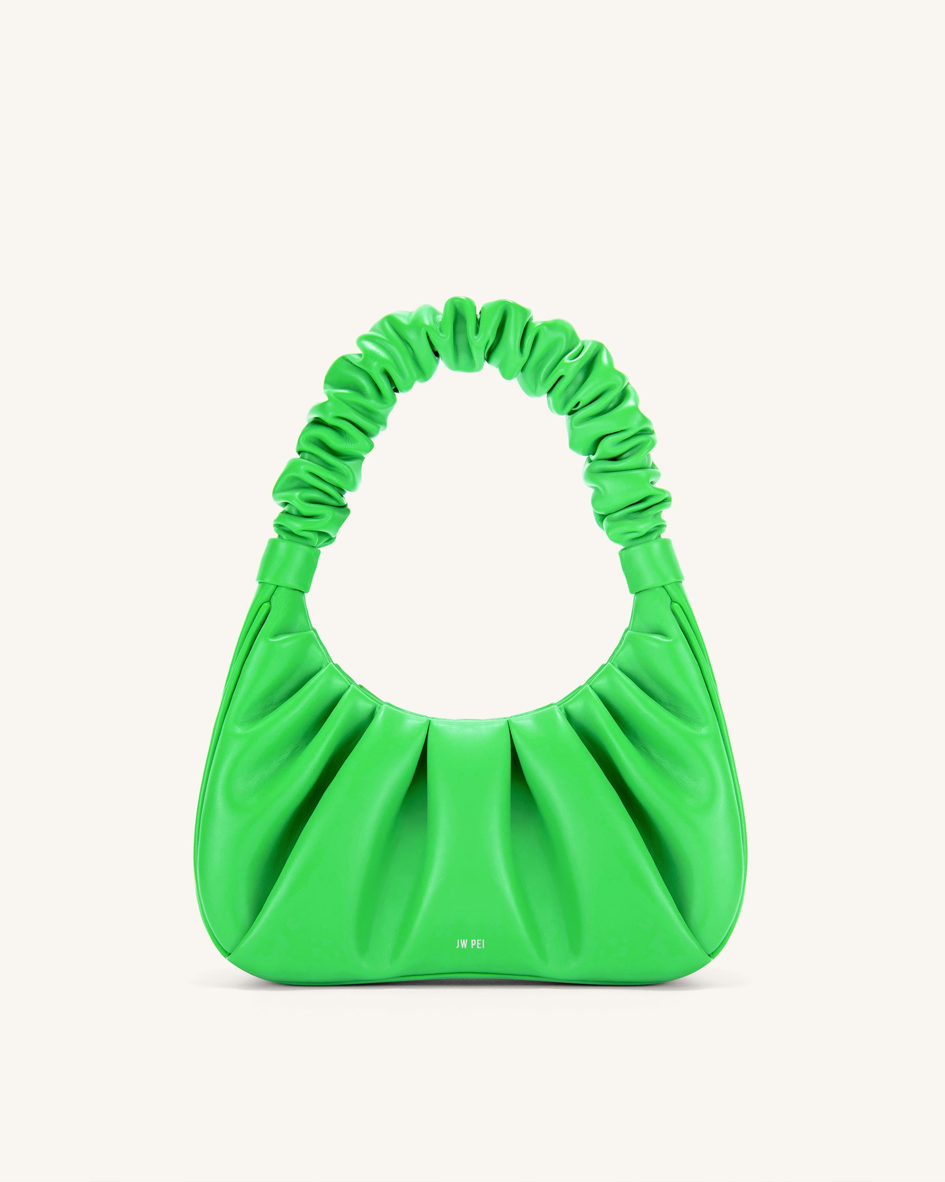 Gabbi Ruched Hobo Handbag - Neon Green - JW PEI