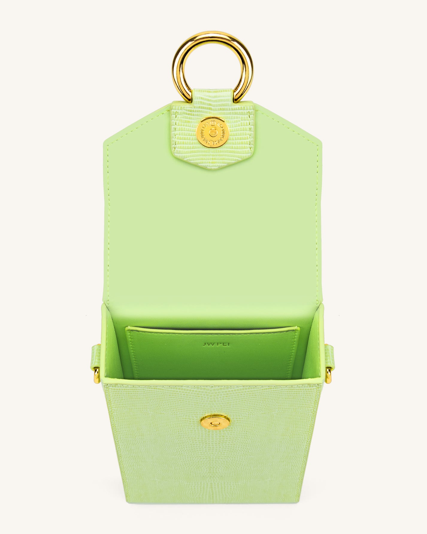 Lola Gradient Chain Phone Case - Lime Green Lizard - JW PEI